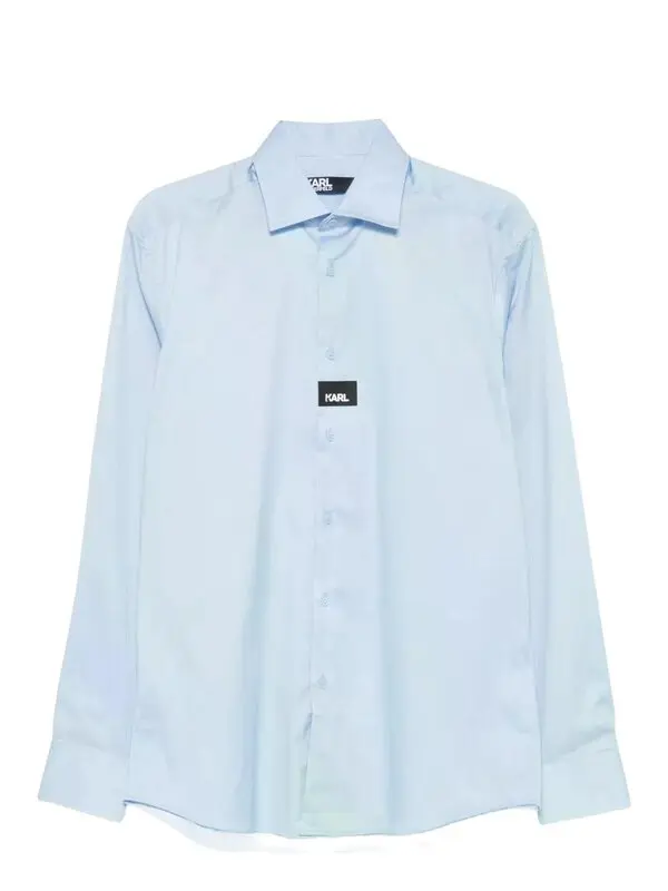 Karl Lagerfeld Logo-print Shirt - Blue