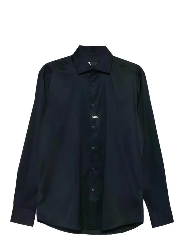 Karl Lagerfeld Logo-print Shirt - Blue