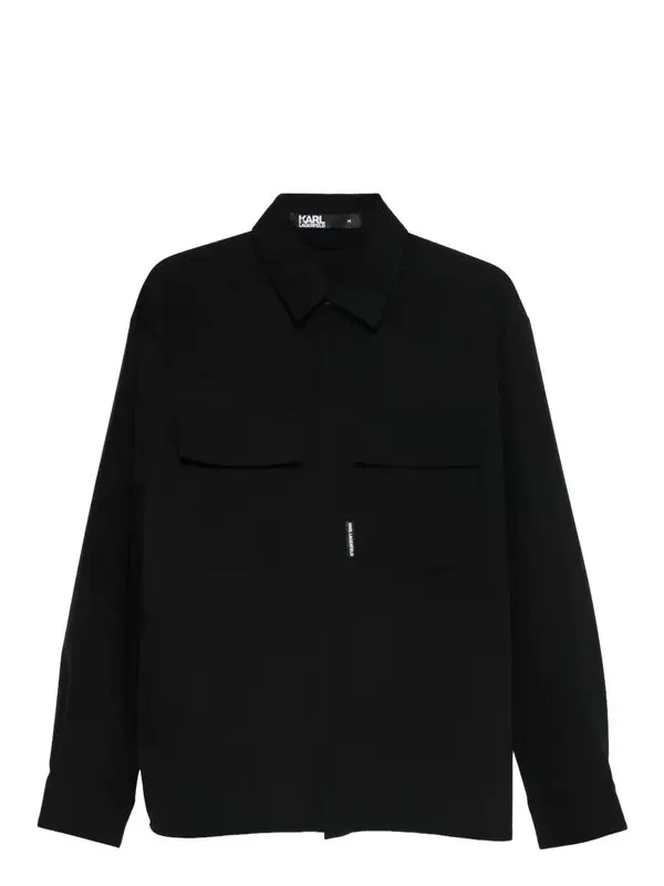 Karl Lagerfeld Chest-pockets Shirt - Black