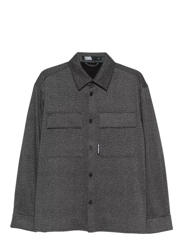 Karl Lagerfeld Chest-pockets Shirt - Black