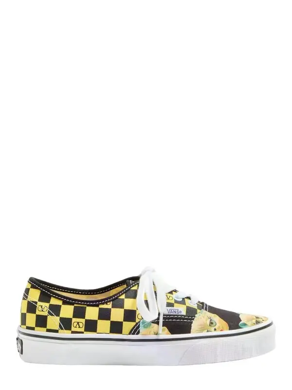 Valentino Garavani Vans X Vlogo Checkerboard-print Sneakers - Yellow