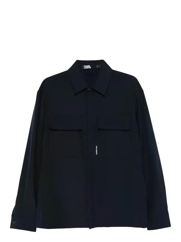 Karl Lagerfeld Chest-pockets Shirt - Blue