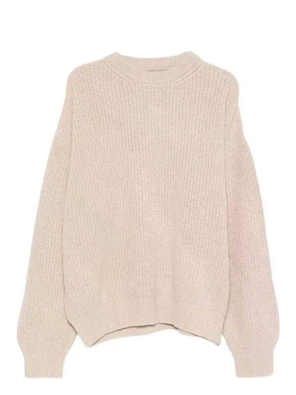 LC23 Ribbed Crew Neck Sweater - Neutrals