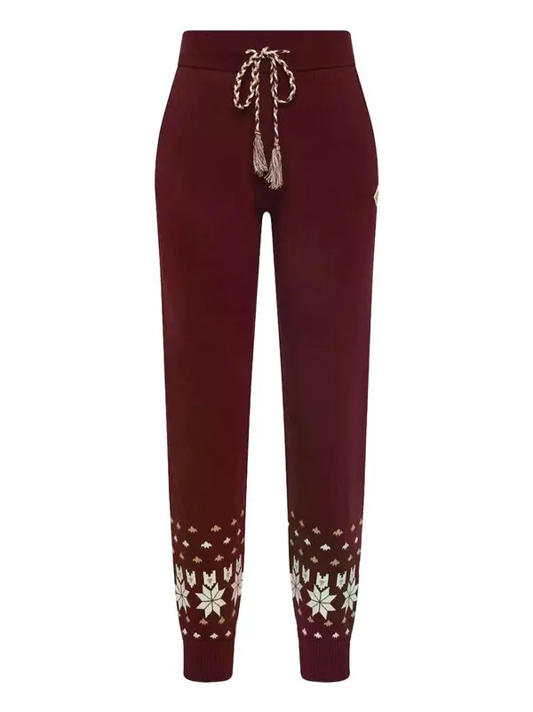 The Upside Le Ski Jojo Snowflake-pattern Track Pants - Red