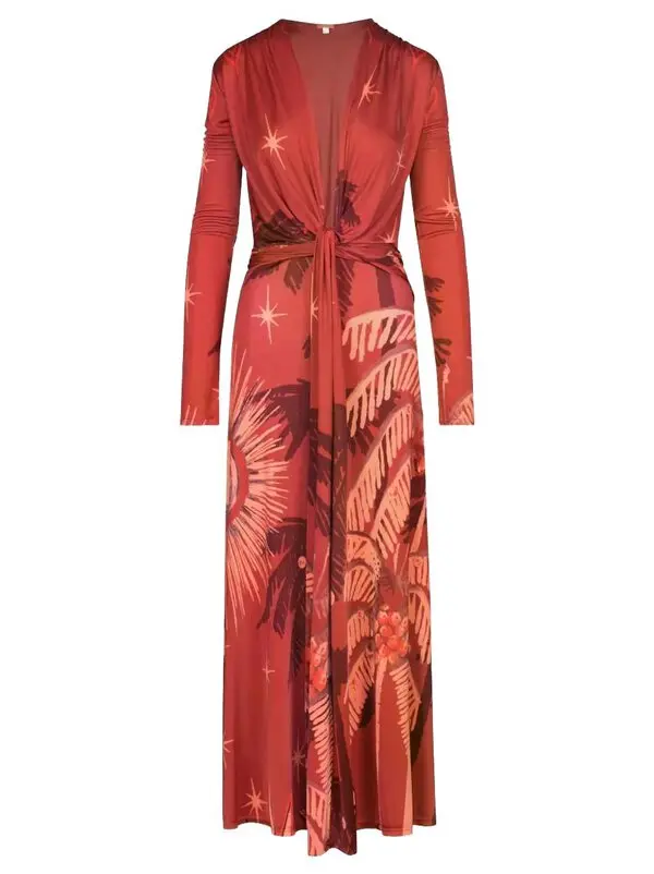 Johanna Ortiz Maxi Dress - Red