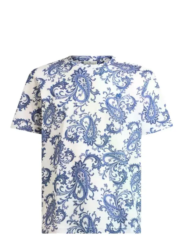 Etro Leafy Paisley Motif T-shirt - White