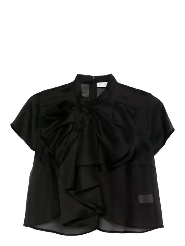 Viktor & Rolf Bow Blouse - Black