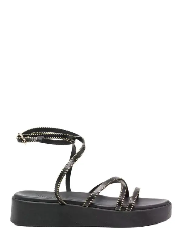 ANCIENT GREEK SANDALS Astriti Stitch-straps Sandals - Black