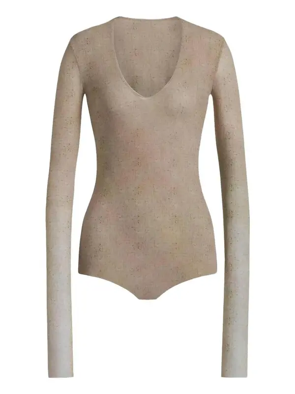 Alberta Ferretti Long-sleeve Body - Neutrals