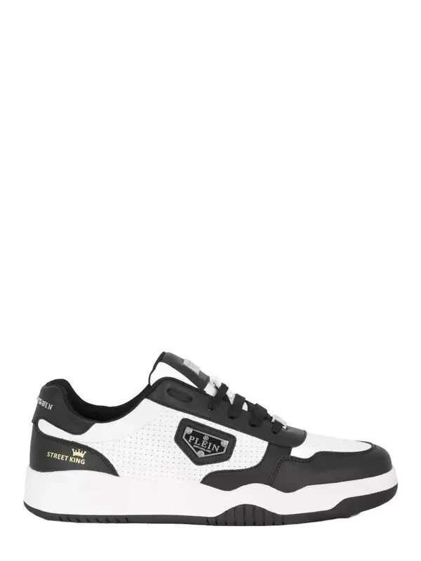 Philipp Plein Street King Perforated Sneakers - White