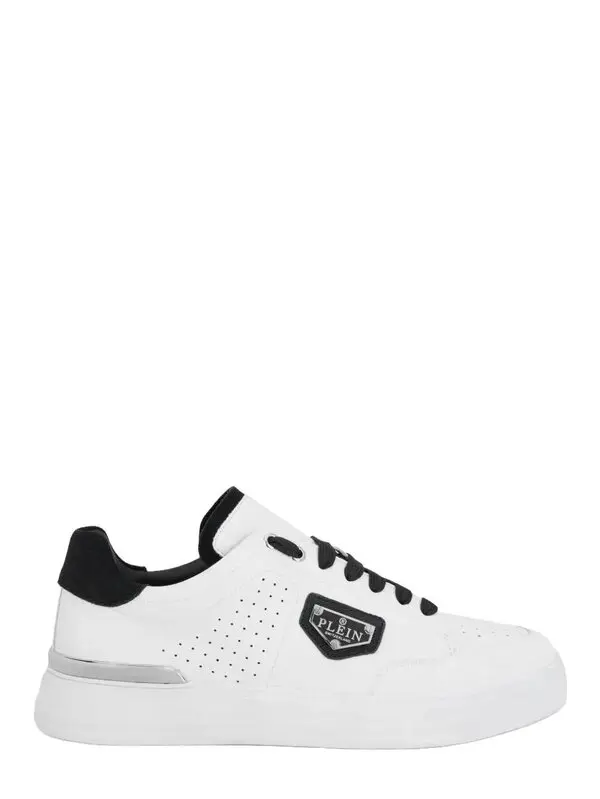 Philipp Plein Logo-plaque Lace-up Sneakers - White