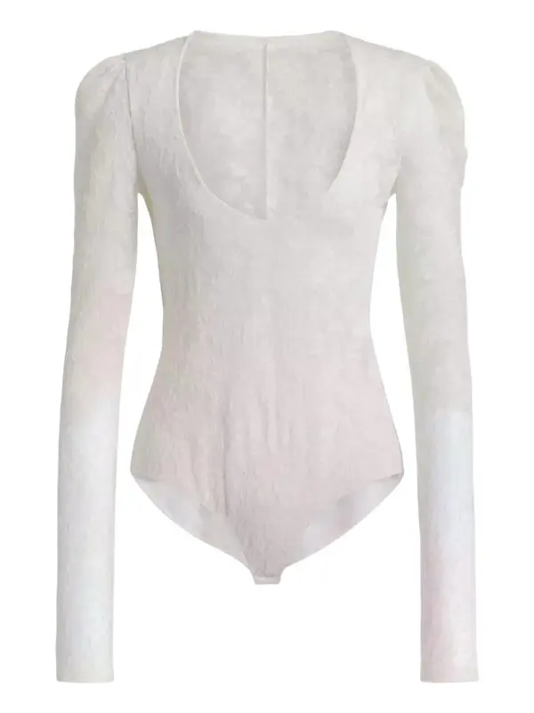 Alberta Ferretti Long-sleeve Wool Body - White
