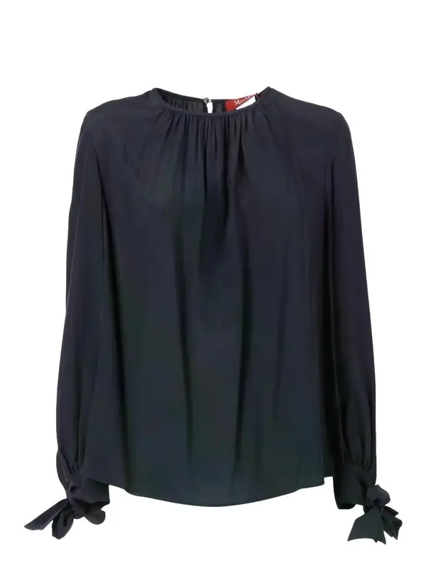 Max Mara Edotto Tie-detail Top - Blue