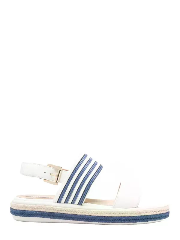 Geox D Leelu Espadrille Sandals - White