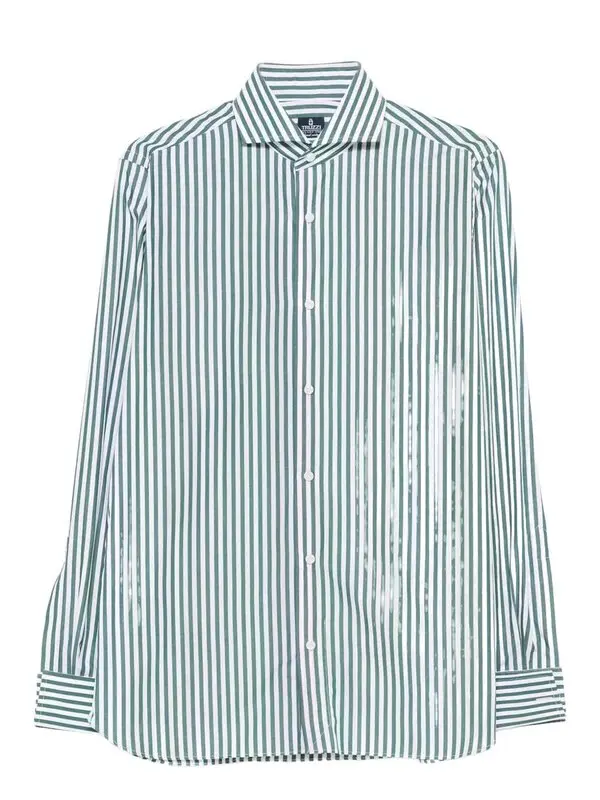 TRUZZI Striped-pattern Shirt - Green