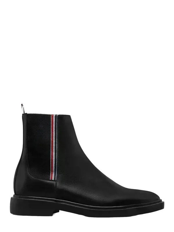 Thom Browne Leather Chelsea Boots - Black