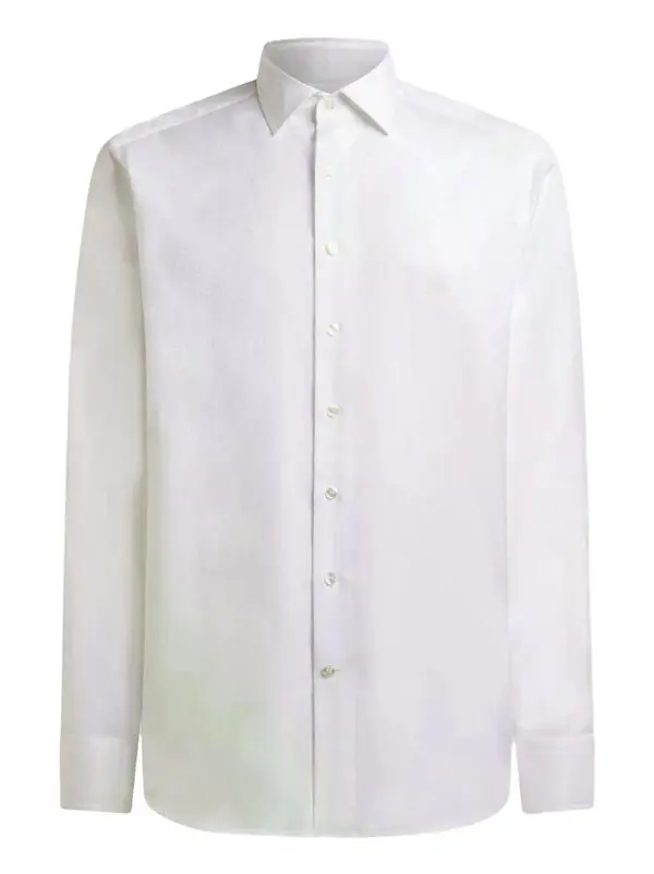 Etro Jacquard Pegaso Embroidery Shirt - White