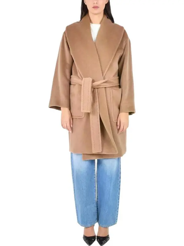 Max Mara Tie-waist Coat - Brown