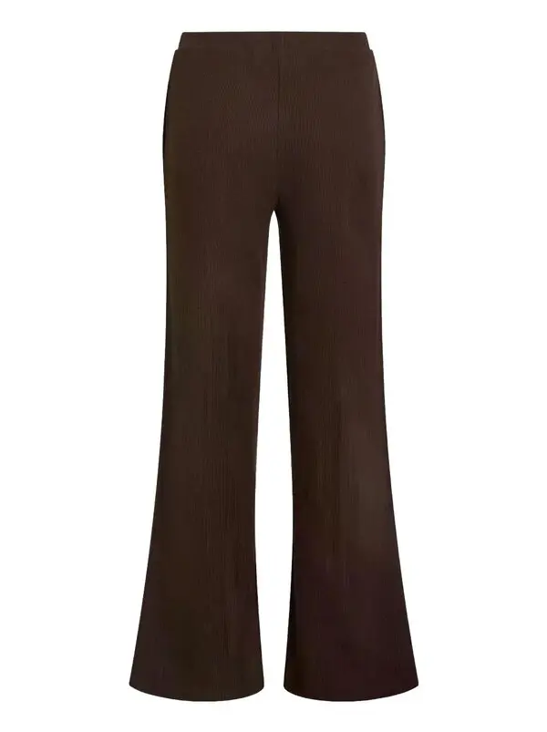 Karl Lagerfeld Crest-embroidered Trousers - Brown