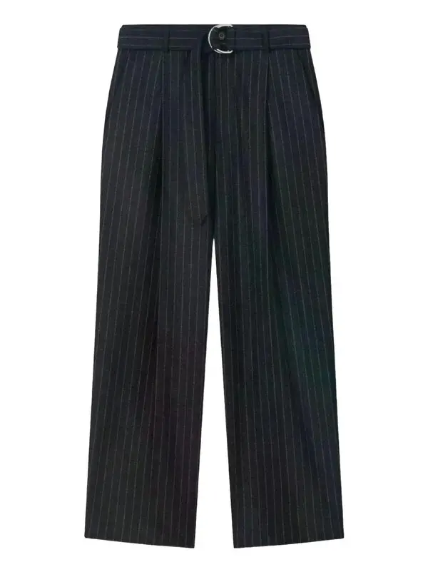 Nanushka Colten Pinstripe Trousers - Black