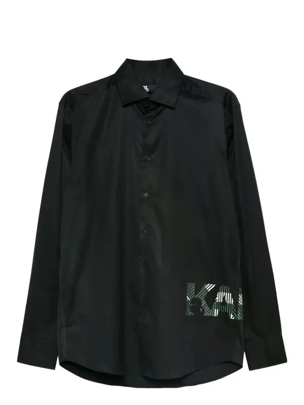 Karl Lagerfeld Logo-print Shirt - Black