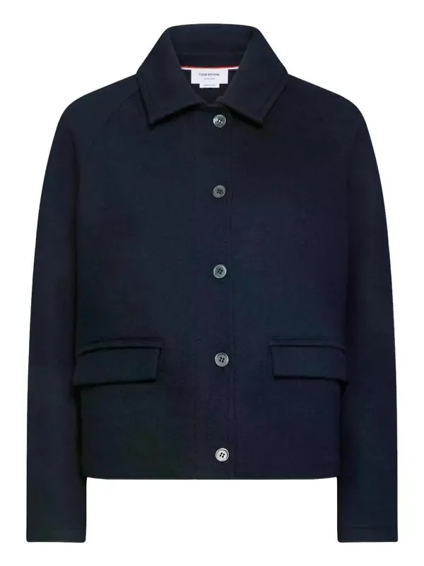 Thom Browne Double-face Jacquard Jacket - Blue