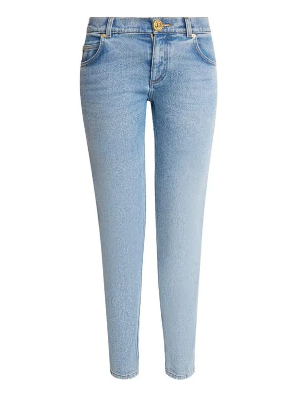 Balmain Low-rise Skinny Jeans - Blue