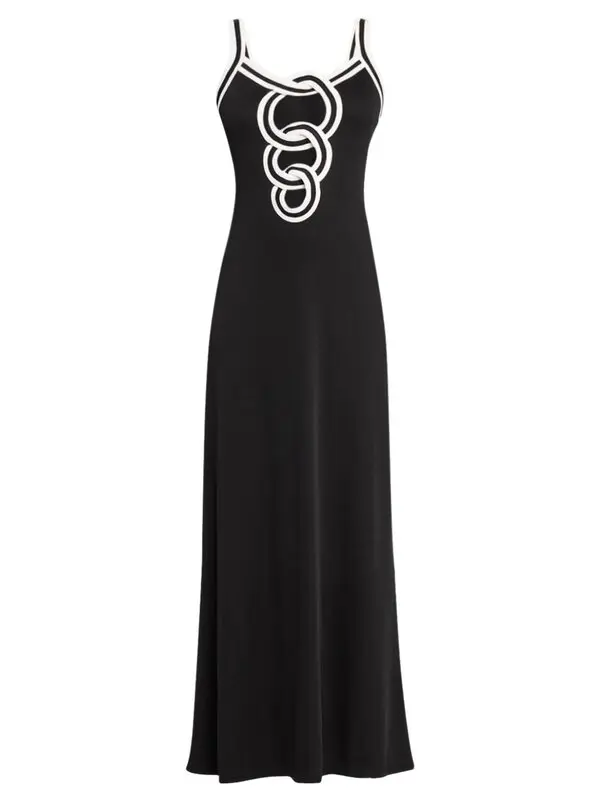Christopher Esber Verner Linked Chain Midi Dress - Blkwht