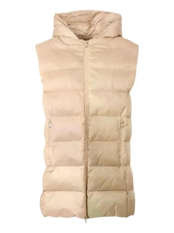Max Mara Padded Hooded Gilet - Neutrals