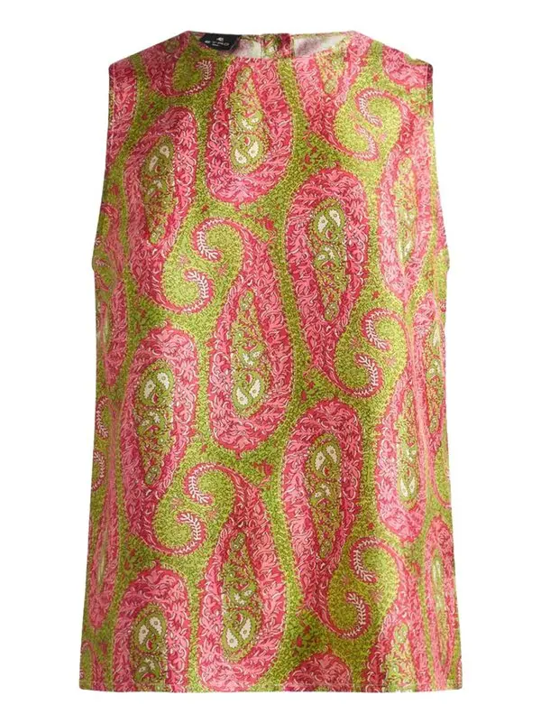 Etro Paisley-motif Top - Pink