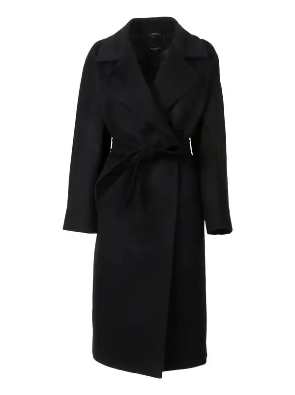 Max Mara Cascia Belted Coat - Black