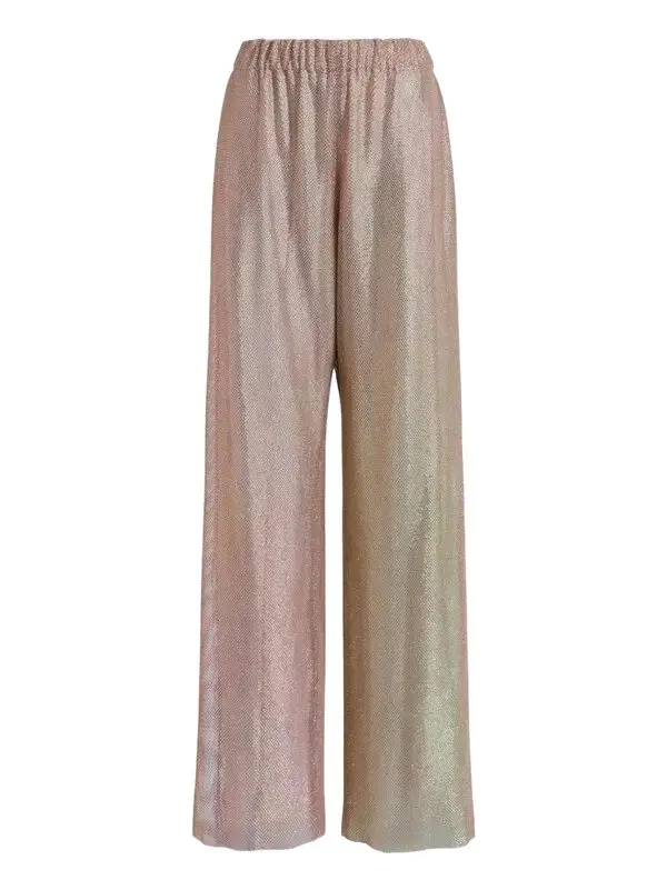 Alberta Ferretti Elasticated-waistband Trousers - Neutrals
