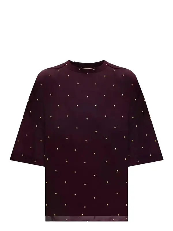 TWINSET Studded Short-sleeve T-shirt - Purple