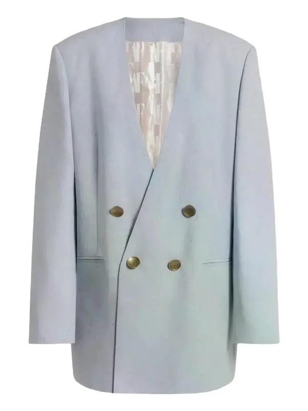 Alberta Ferretti Double-breasted Jacket - Blue