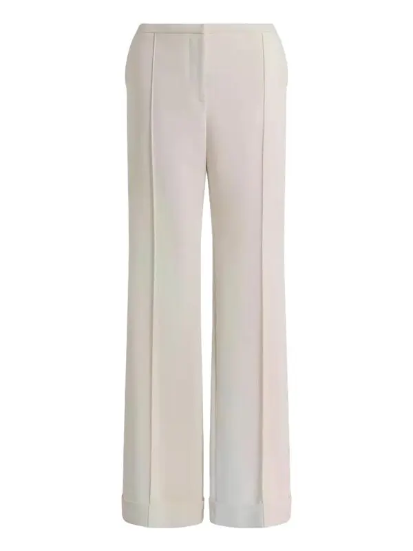 Alberta Ferretti Cuffed Trousers - Neutrals