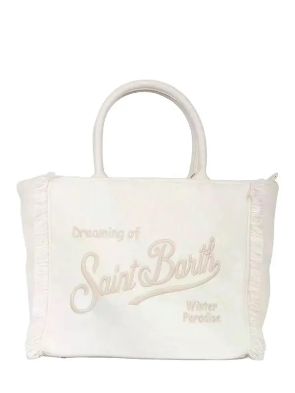 MC2 SAINT BARTH Colette Embroidered Tote - Neutrals