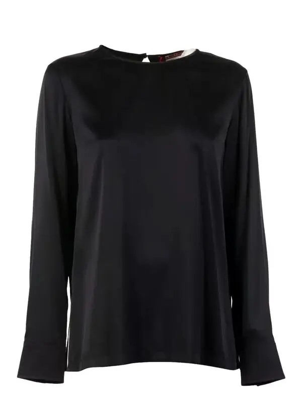 Max Mara Lodi Long-sleeve Top - Black