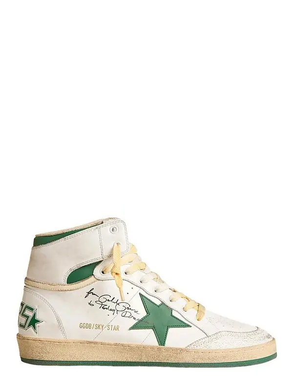 Golden Goose Sky Star Sneakers - White Green