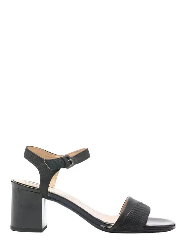 Geox 65mm Block-heel Buckle Sandals - Black
