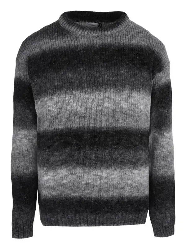 FAMILY FIRST Faded Striped Sweater - Grey