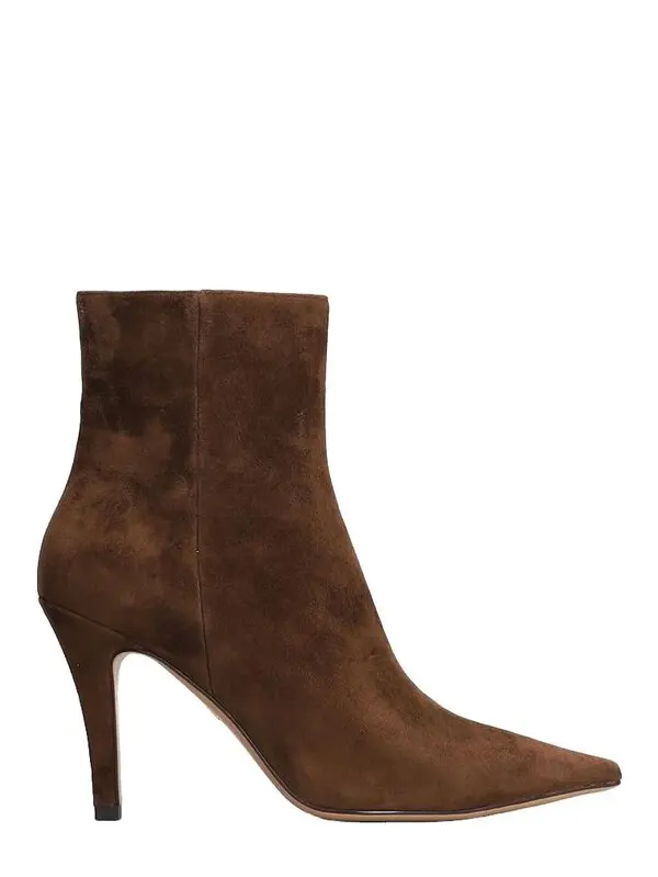 Lola Cruz High Heel Ankle Boots - Brown