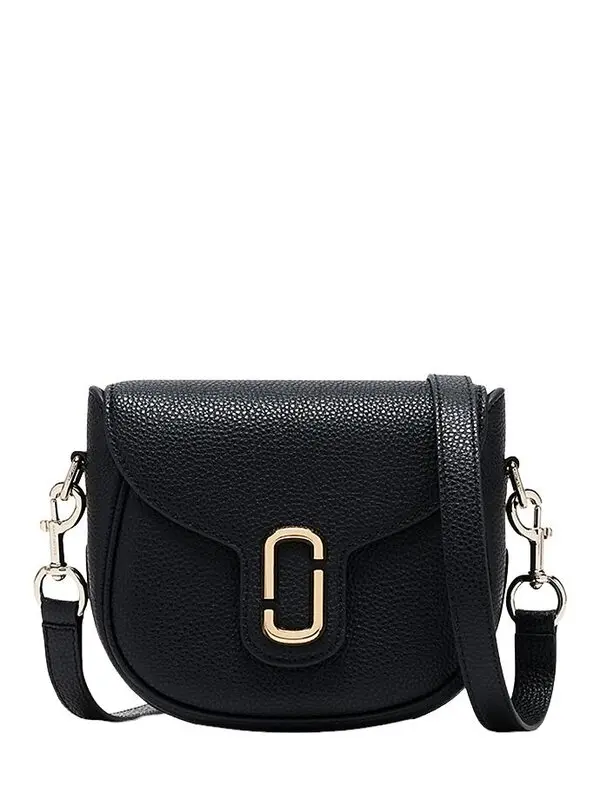 Marc Jacobs Pebbled Leather Saddle Bag - Black