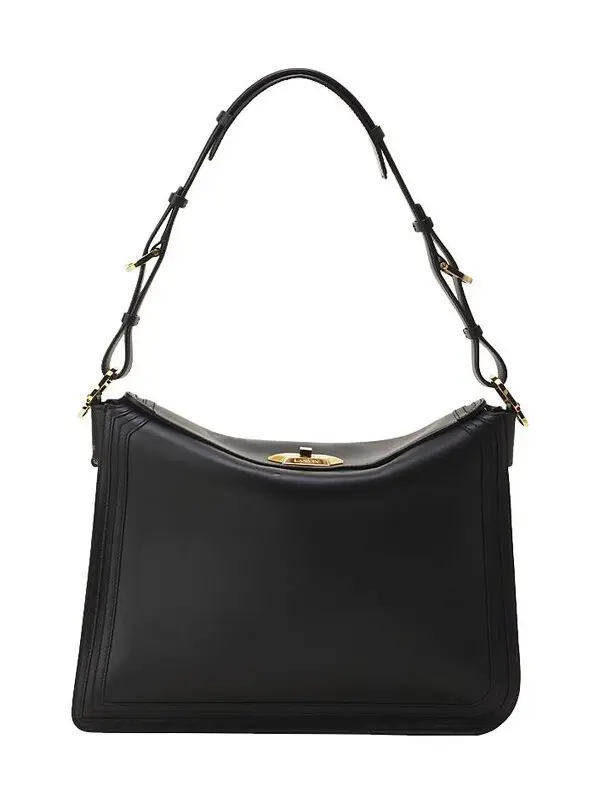 LANVIN Asymmetrical Leather Bag - Black