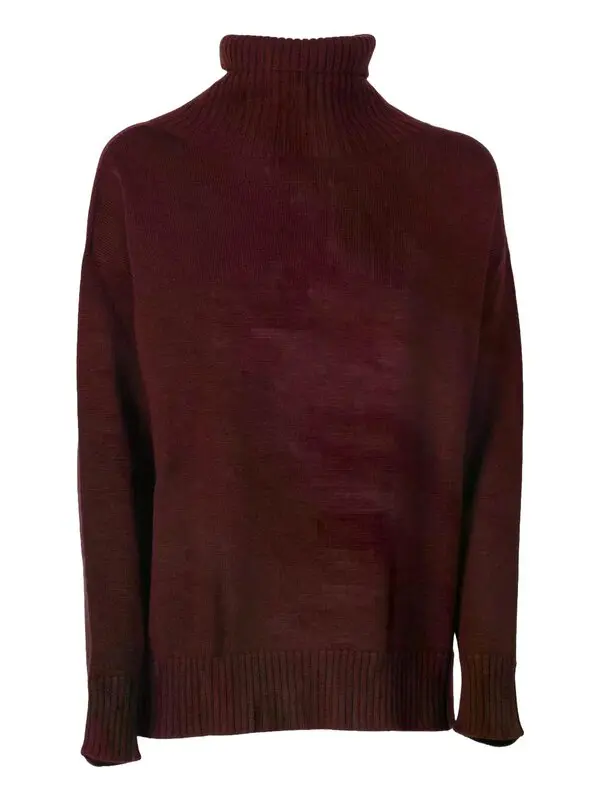 Max Mara Roll-neck Mino Top - Red