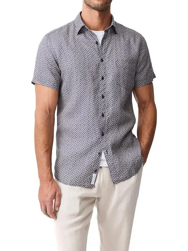 Rodd & Gunn Featherson Sports Fit Shirt - Bluestone
