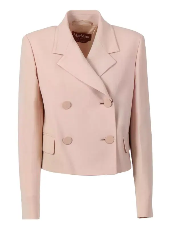 Max Mara Caprera Double-breasted Jacket - Pink