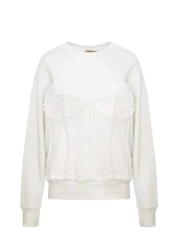 MURMUR Corset Sweatshirt - White