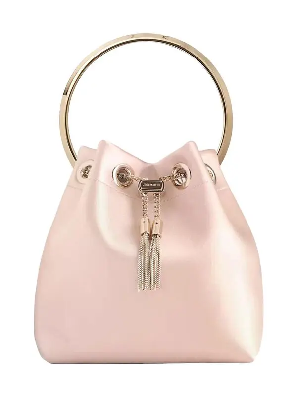 JIMMY CHOO Circular-handle Bucket Bag - Pink
