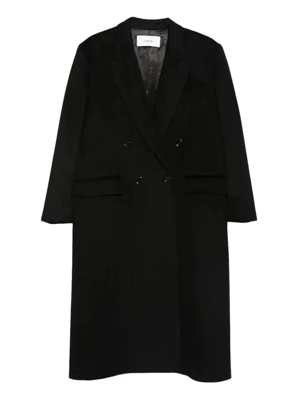 LARDINI Martin Double-breasted Coat - Black