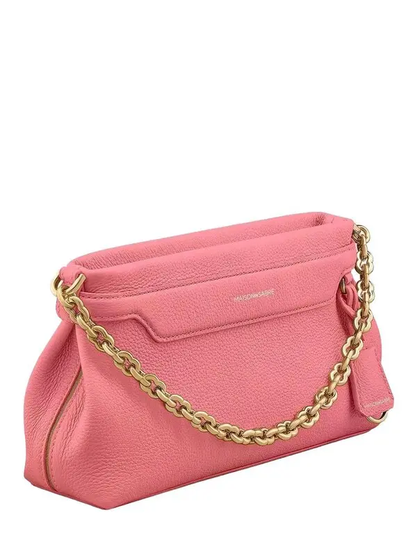 MAISON DE SABRE The Palais Soirée Chain Leather Shoulder Bag - Pink